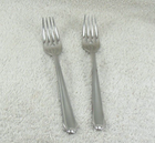 Classico Satin Salad Fork Lot of 2 Mikasa Frosted Stainless Korea ...
