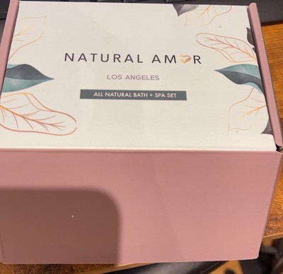Natural Amor Spa Gift Set for Women Rose & Lavender Scent soap and bath ...