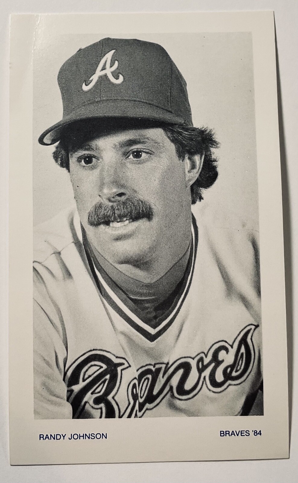 1984 Randy Johnson, Atlanta Braves Stadium Issue 3x5 Photo Card | eBay