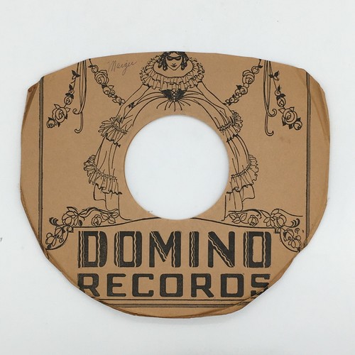 DOMINO Records Company 10" 78 RPM Shellac Sleeve, Sleeve only, NO ...