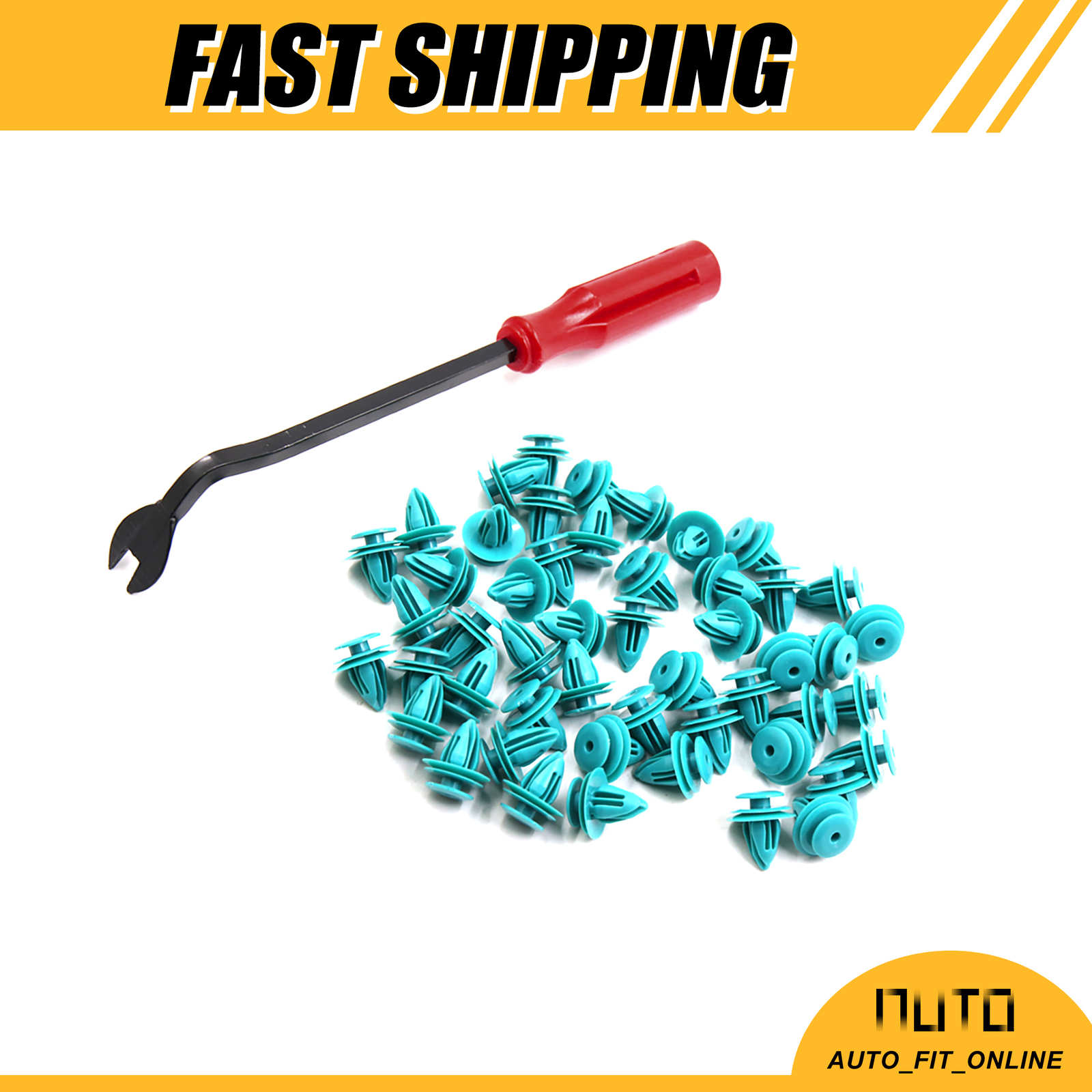 FIFTY Car Trim Panel Retainer Clips with 1 Fastener Remover Custom for ...