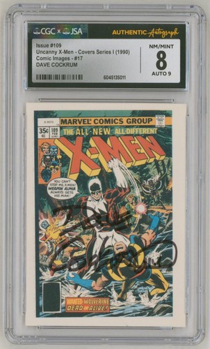 CGC JSA SS 8 X-Men #109 Marvel Trading Card / SIGNED Dave Cockrum Cover ...