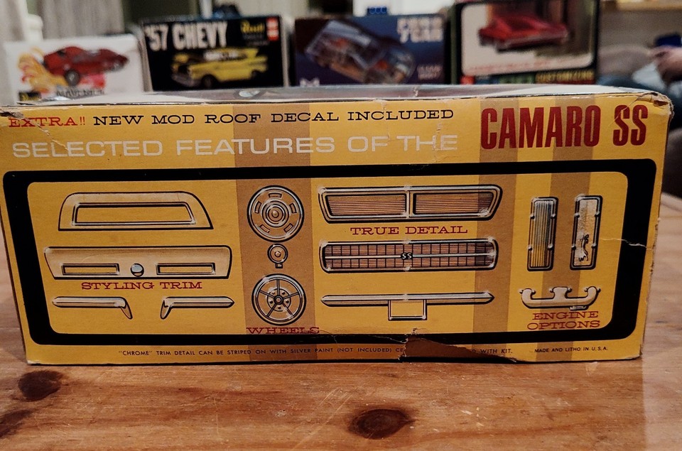 AMT 1968 Chevrolet Camaro SS Convertible 1/25th Scale Model Kit | eBay