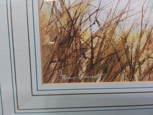 Original Watercolour by Lewis Howe-Bennett, Mallards & Gooseanders. VGC ...