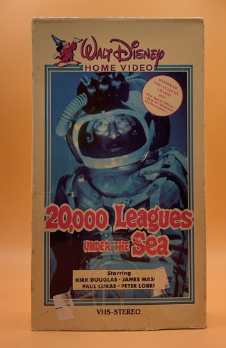 20,000 Leagues Under the Sea VHS 1980s Disney Home Video Slip Case 15V ...