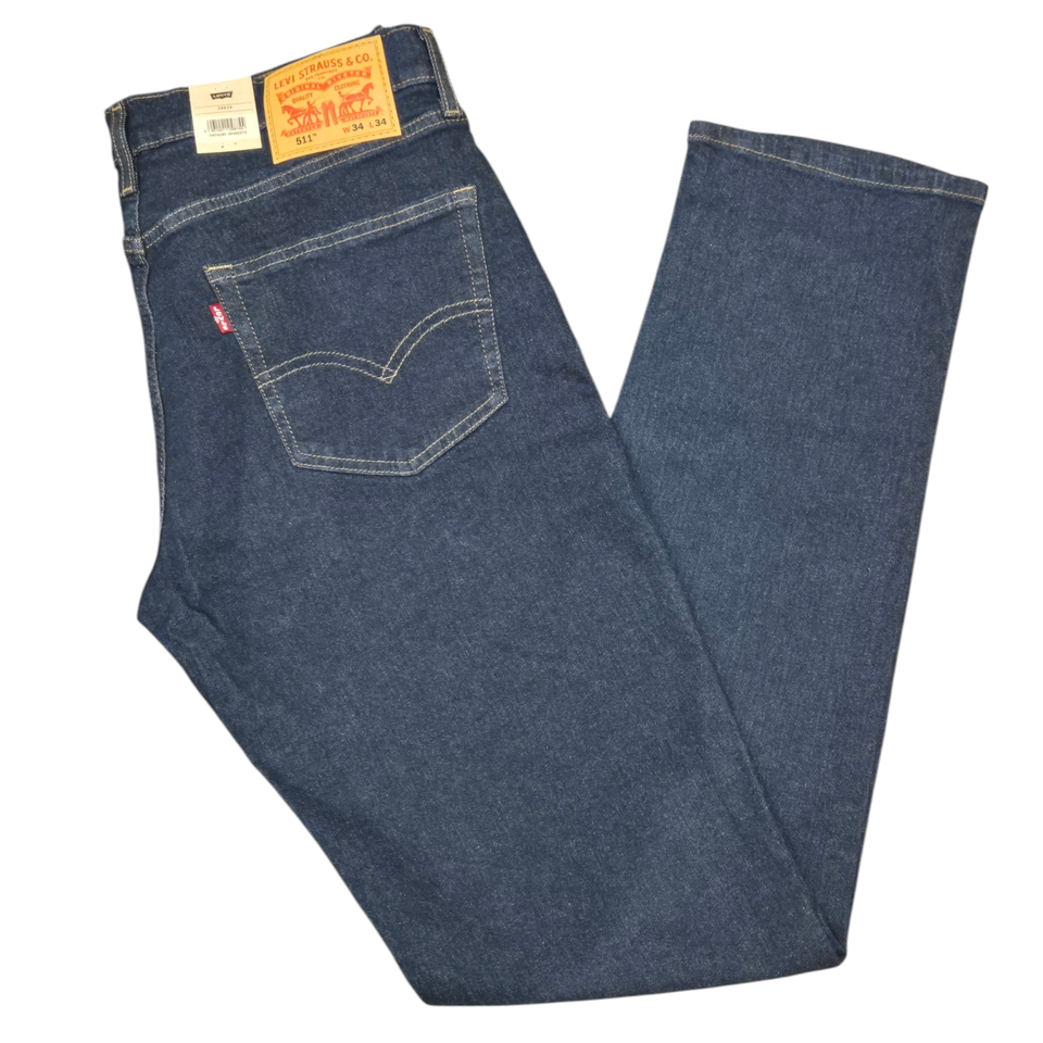 Levis Original 511 (BLUE Shades) Slim Fit Men's Stretchable Jeans | eBay UK