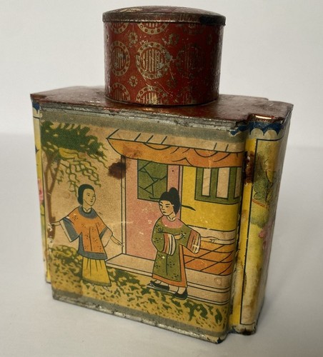 Antique/Vintage Chinese Tea Tin, Tack Kee & Co., Canton, PAPER LABEL | eBay