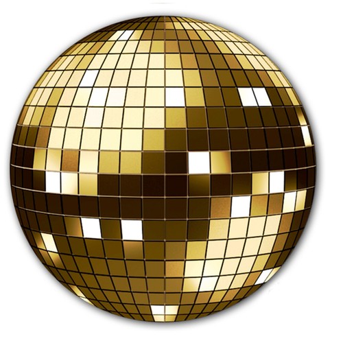 DJ Gold Disco Ball #1 Slip Mat 7" inch Slipmat Portablism Turntable x1 ...