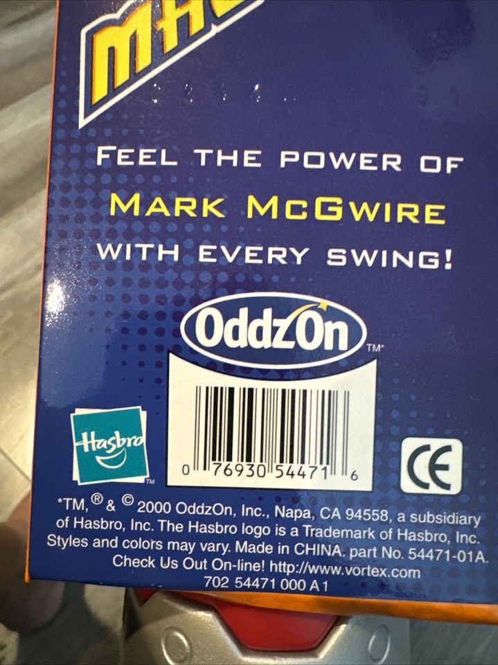 Vintage Nerf VORTEX Mark McGwire MAC ATTACK POWER BASEBALL Bat New Mint ...