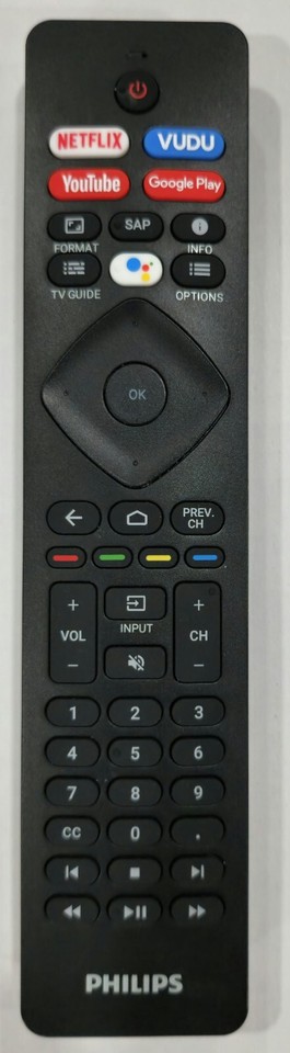 NEW Original Philips Google TV & Android TV Remote Control URMT47CND001 ...
