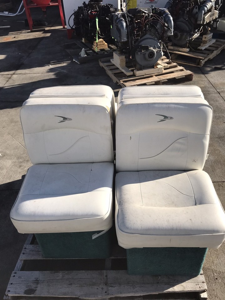 boat marine double back to back quad seats | eBay