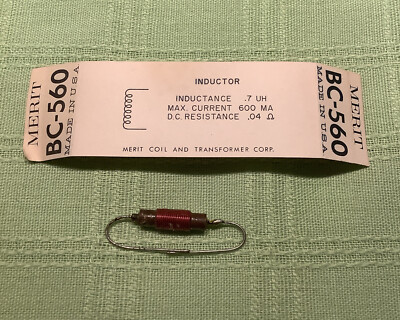 Merit BC-560 Inductor 0.7uH Max 600mA DC Resistance 0.04 Ohm | eBay