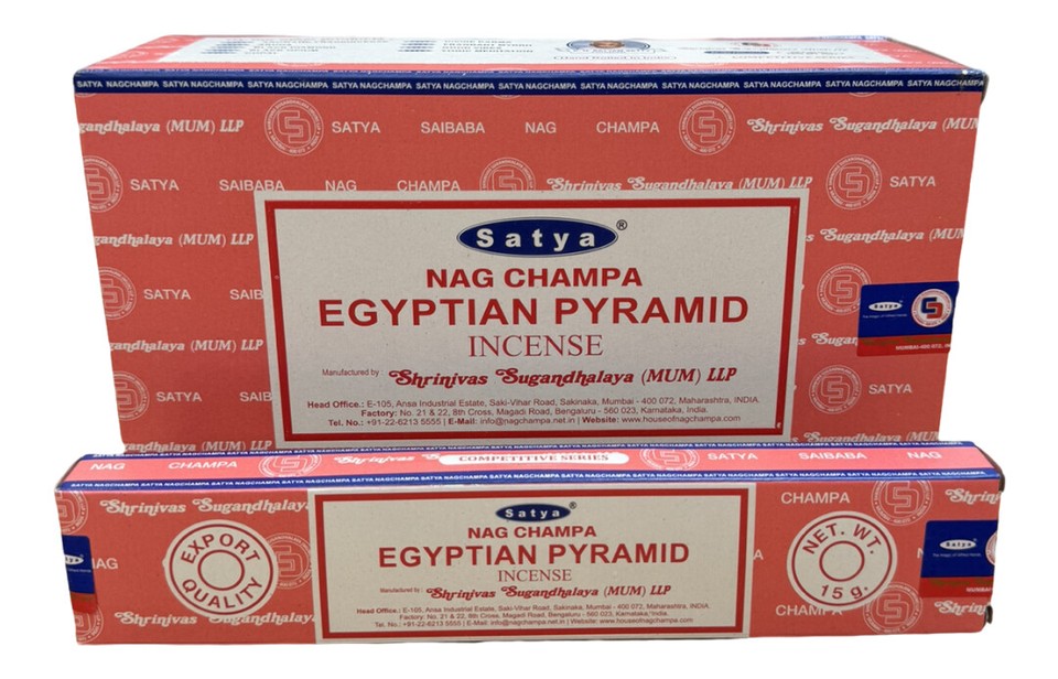 SATYA Nag Champa Incense Sticks Joss 15g Packs Insence Scent Mix ...