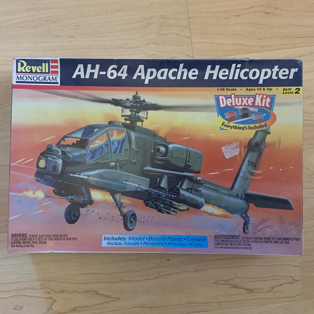 Revell Ah-64 Apache Helicopter Model Kit Scale 1 48 for sale online | eBay