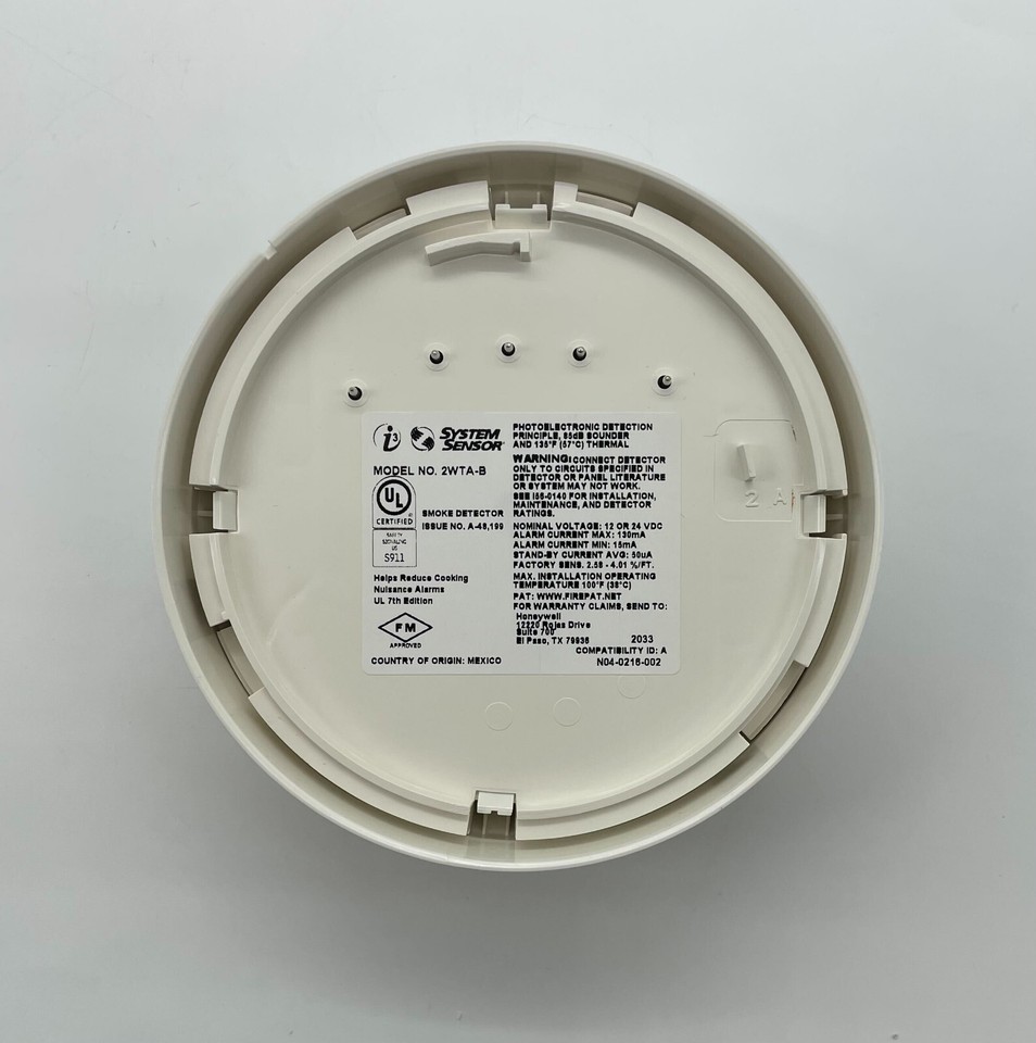 System Sensor 2WTA-B Photoelectric Smoke Detector - Same Day Shipping ...