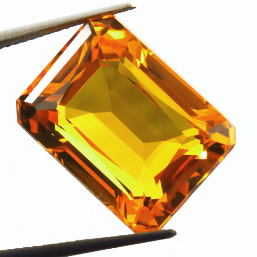 24.50 ct Big Yellow Citrine Octagon Lab Gem 20x14.3 mm | eBay