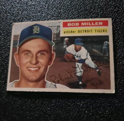 Bob Miller - 1956 Topps #263 - Detriot Tigers Baseball Card (VERY RARE ...