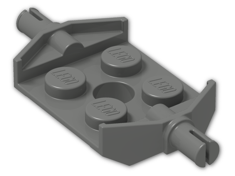 LEGO PLATE MODIFIED 2x2 WITH WHEELS HOLDER (2 PCS) CHOOSE YOUR COLOR ...