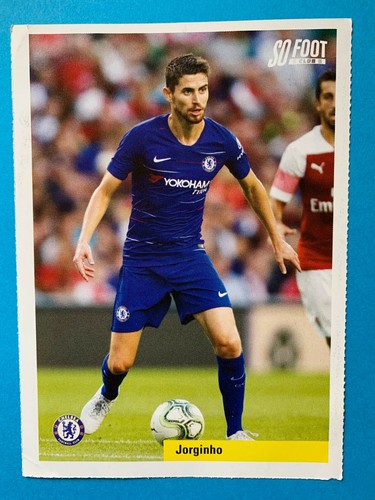JORGINHO, CHELSEA, ITALIA RARE 2019 FOOTBALL ROOKIE CARD SO FOOT (GAYRE83) | eBay