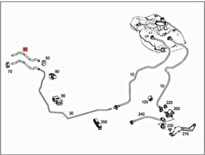 Genuine MERCEDES BBDC W242 C117 W176 X156 Fuel hose 2464760126 | eBay