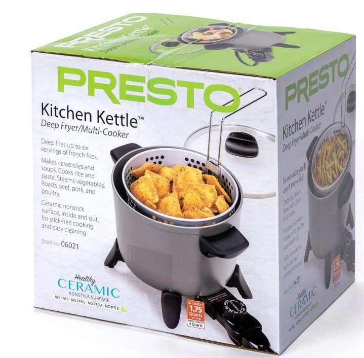 Presto Kitchen Kettle Multi-Cooker with Non-Stick Feature, Electric ...