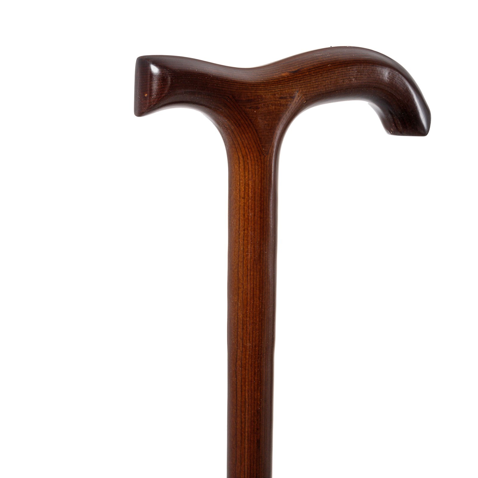 Wooden Fashion Cane Walking Stick - 36 in Notched Style Derby Handle ...