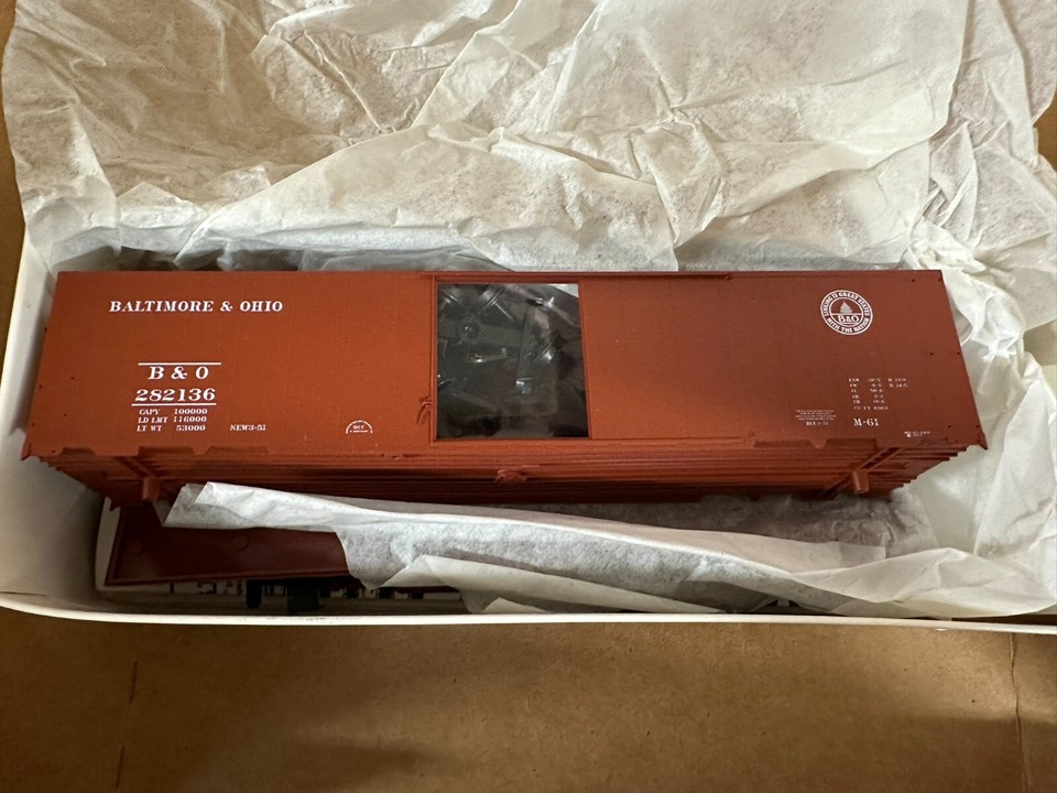 B&O Branchline Blueprint 50' Boxcar kits; multiple schemes & road #s ...