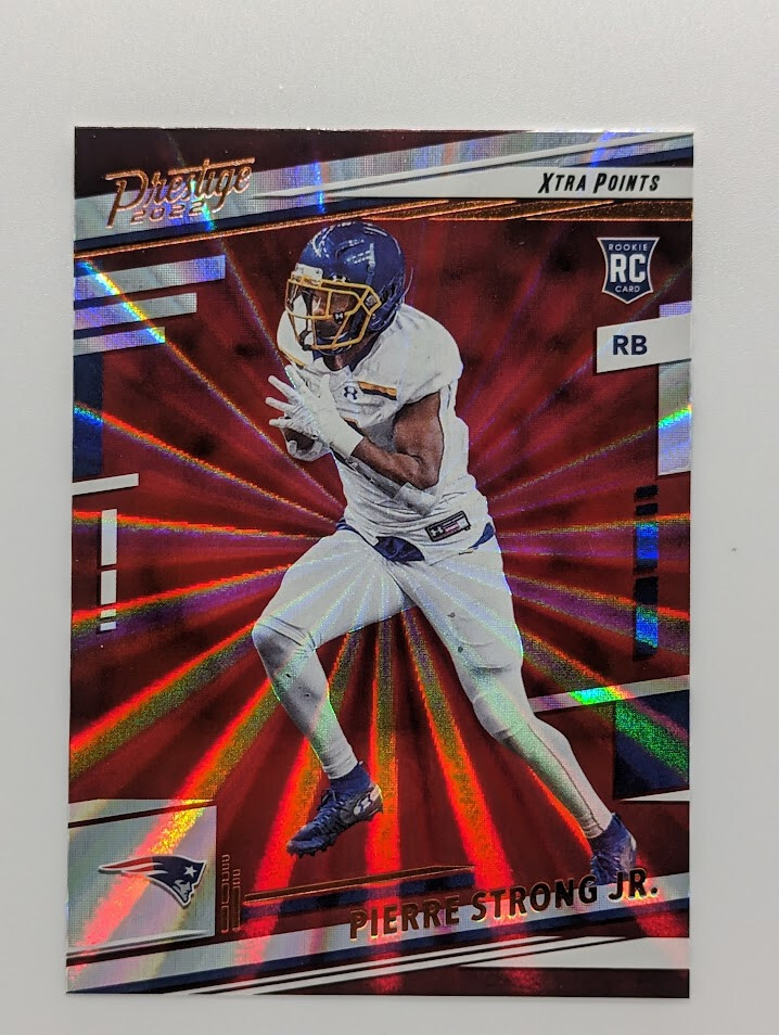 Pierre Strong Jr. 2022 Prestige Xtra Points Sunburst RC NE Patriots ...
