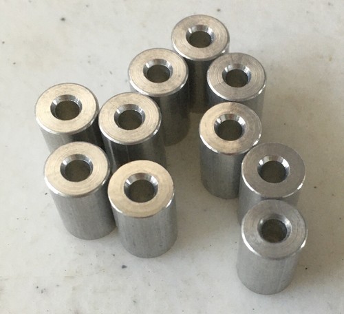 [10 Pack] Aluminum Unthreaded Spacers 5/16” OD x 1/2"Long #4 Screw Size ...