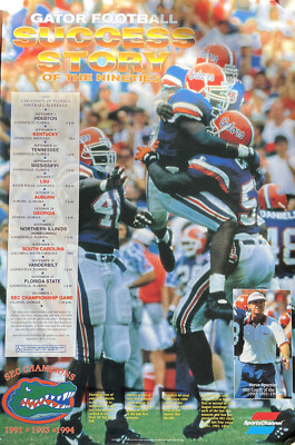 FLORIDA GATORS 90's Success Stories Sec Champions, 91, 93, 94 RARE ...