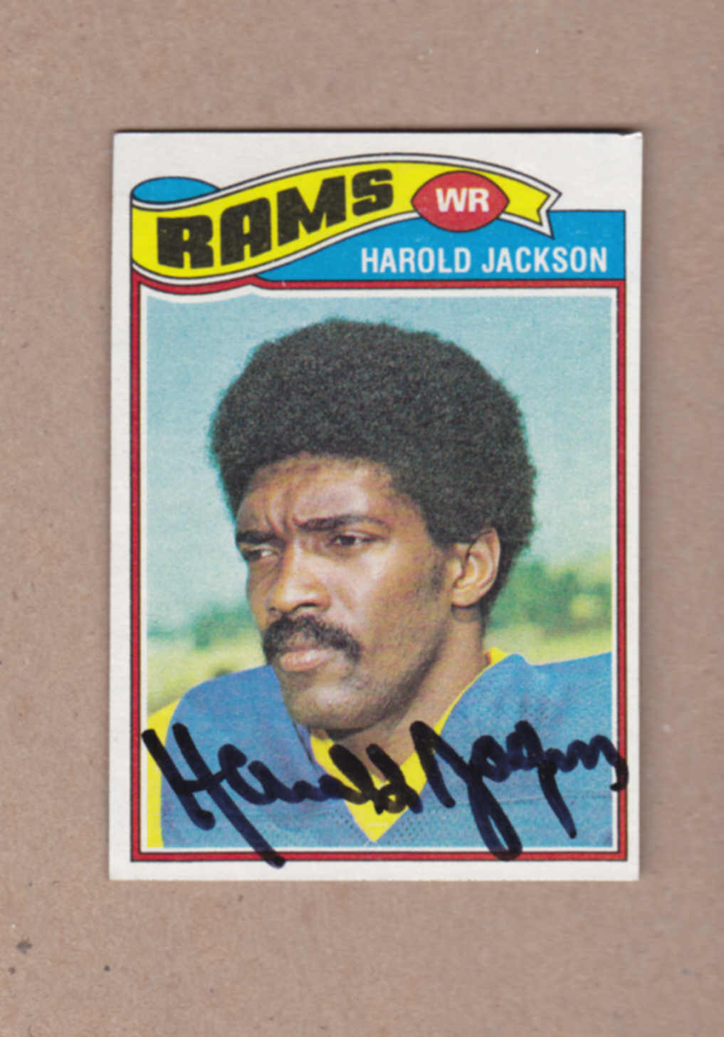 Harold Jackson signed 1977 Topps card #445-Los Angles Rams | eBay