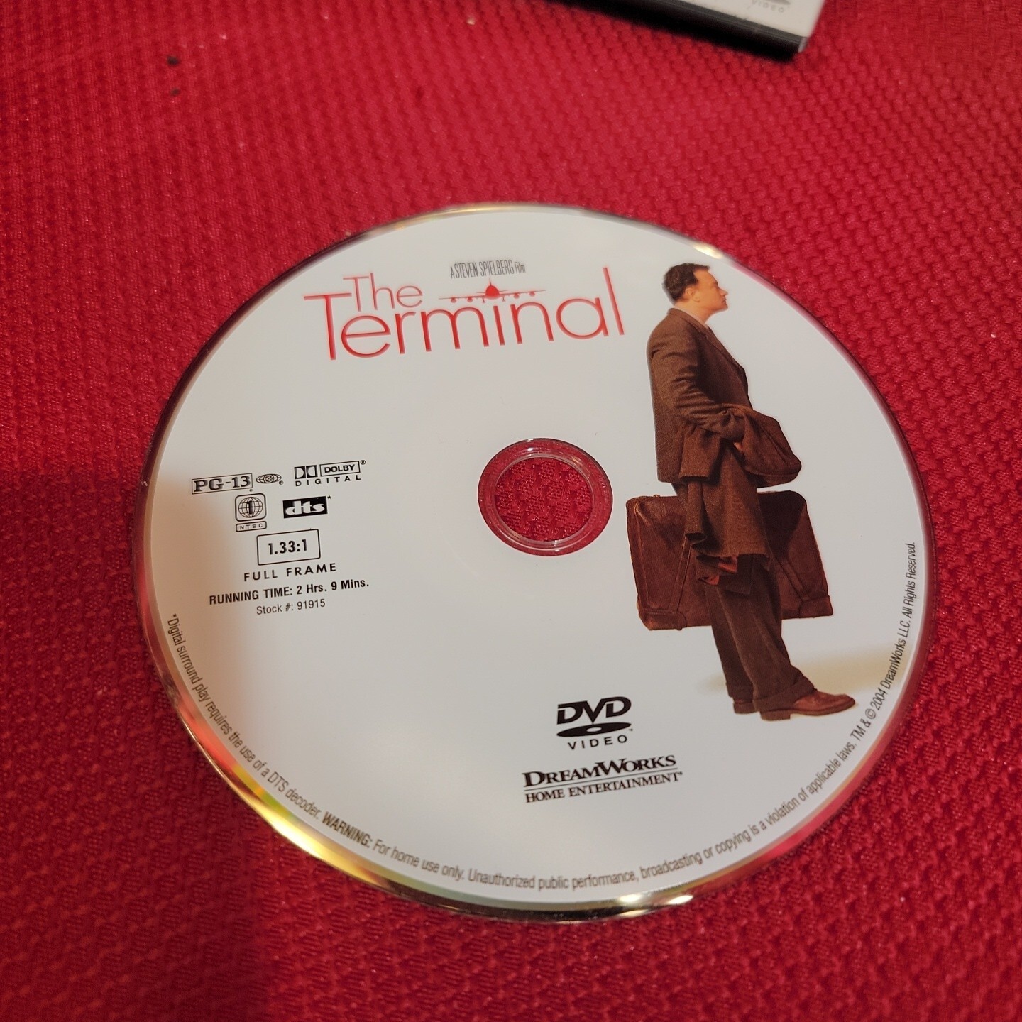 THE TERMINAL vtg romance drama movie dvd 2004 full screen Tom Hanks ...