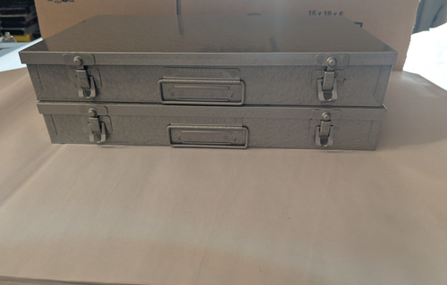 Brumberger 35mm Slide Metal Storage File Case Box X 2 Model 1149 Lot of ...