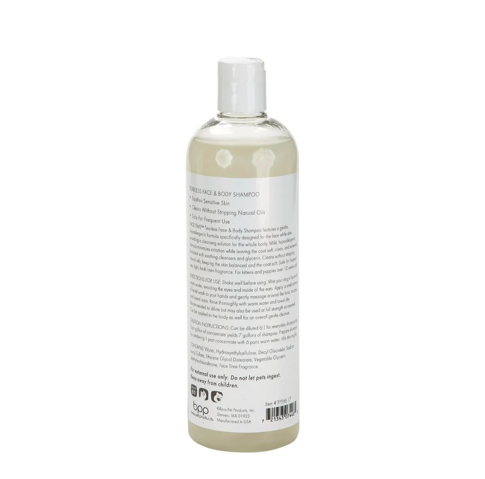 Dog Cat Tearless Face & Body Shampoo Soft Kissable Coat Mild ...