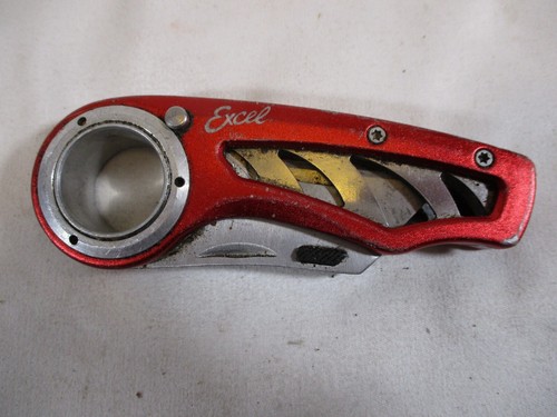 Excel Blades Revo Folding Pocket Utility Knife - Aluminum Body Heavy ...