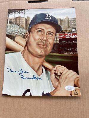 + Duke Snider Dodgers Vintage Signed 8x10 Photo Auto Autographed JSA | eBay