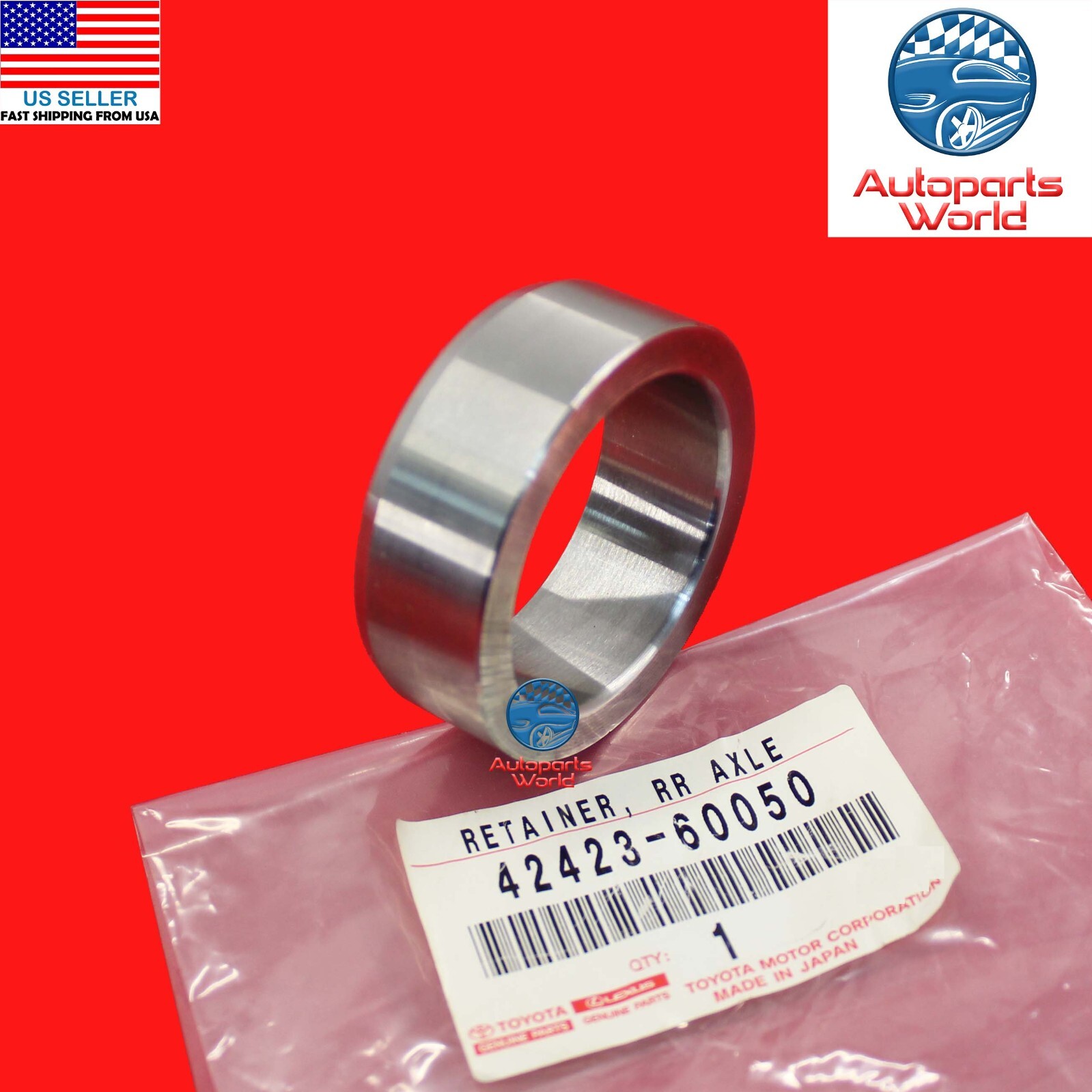 GENUINE TOYOTA TACOMA 4RUNNER FJ GX460 REAR AXLE BEARING RETAINER 42423 ...