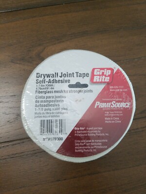 Lot Of 3 Grip Rite Drywall Joint Tape 300 ' White Self Adhesive ...