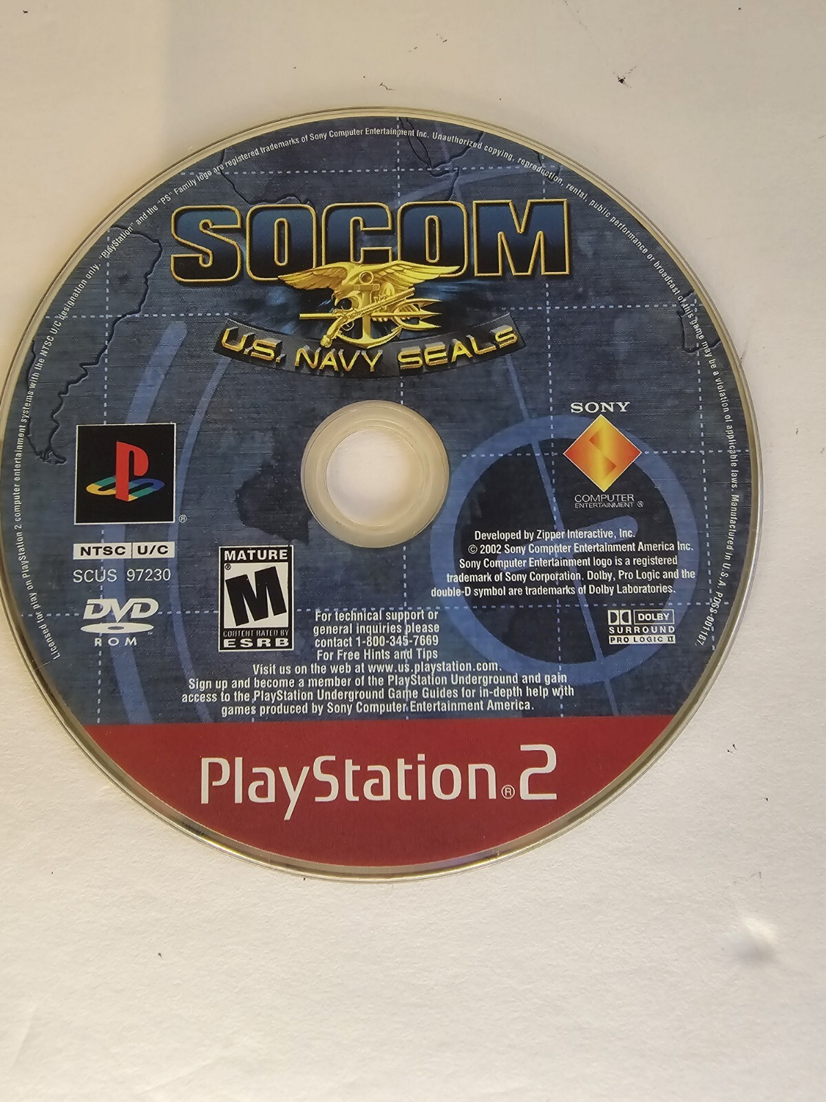 SOCOM: U.S. Navy SEALs PlayStation 2 PS2 Disc Only 711719723028| eBay