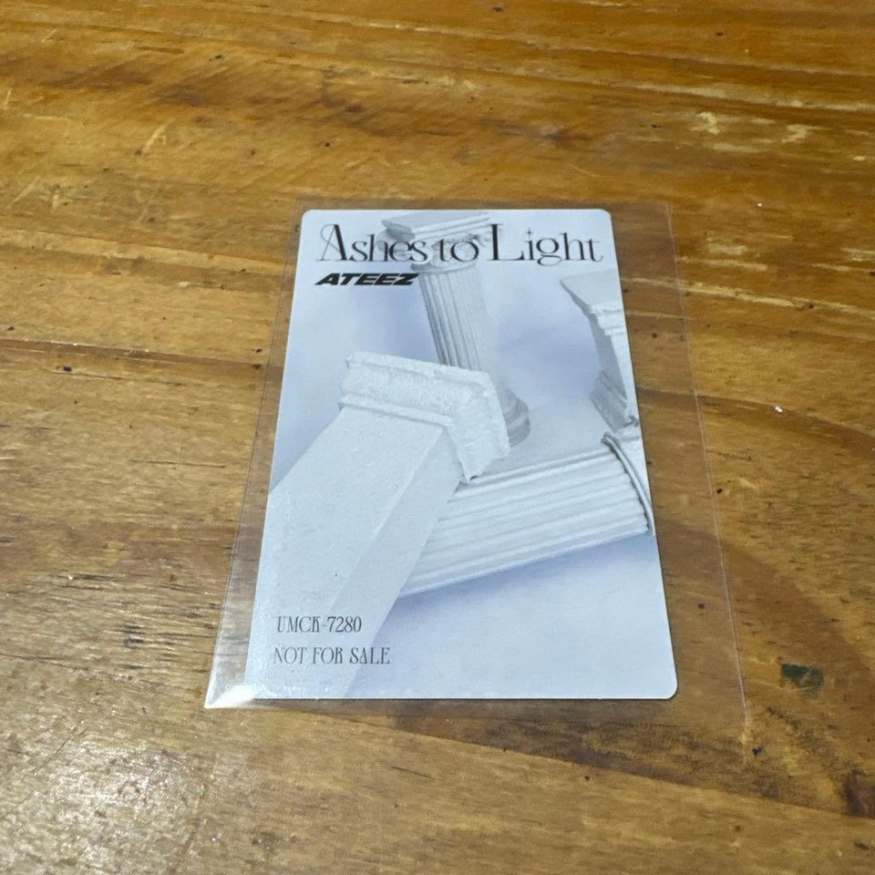 ATEEZ Ashes to Light Wooyoung Trading Card Flash Prize Limited | eBay