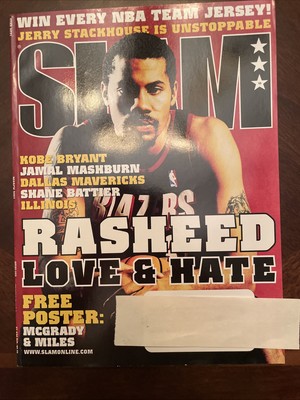 2001 March Slam Magazine Rasheed Wallace Cover Portland Trailblazers w ...