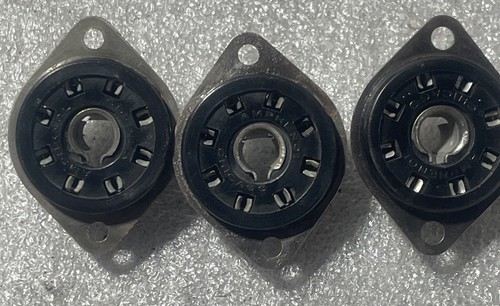 (x3 ea) 8 PIN Amphenol USA Loktal Loctal Phenolic TUBE SOCKET NOS | eBay