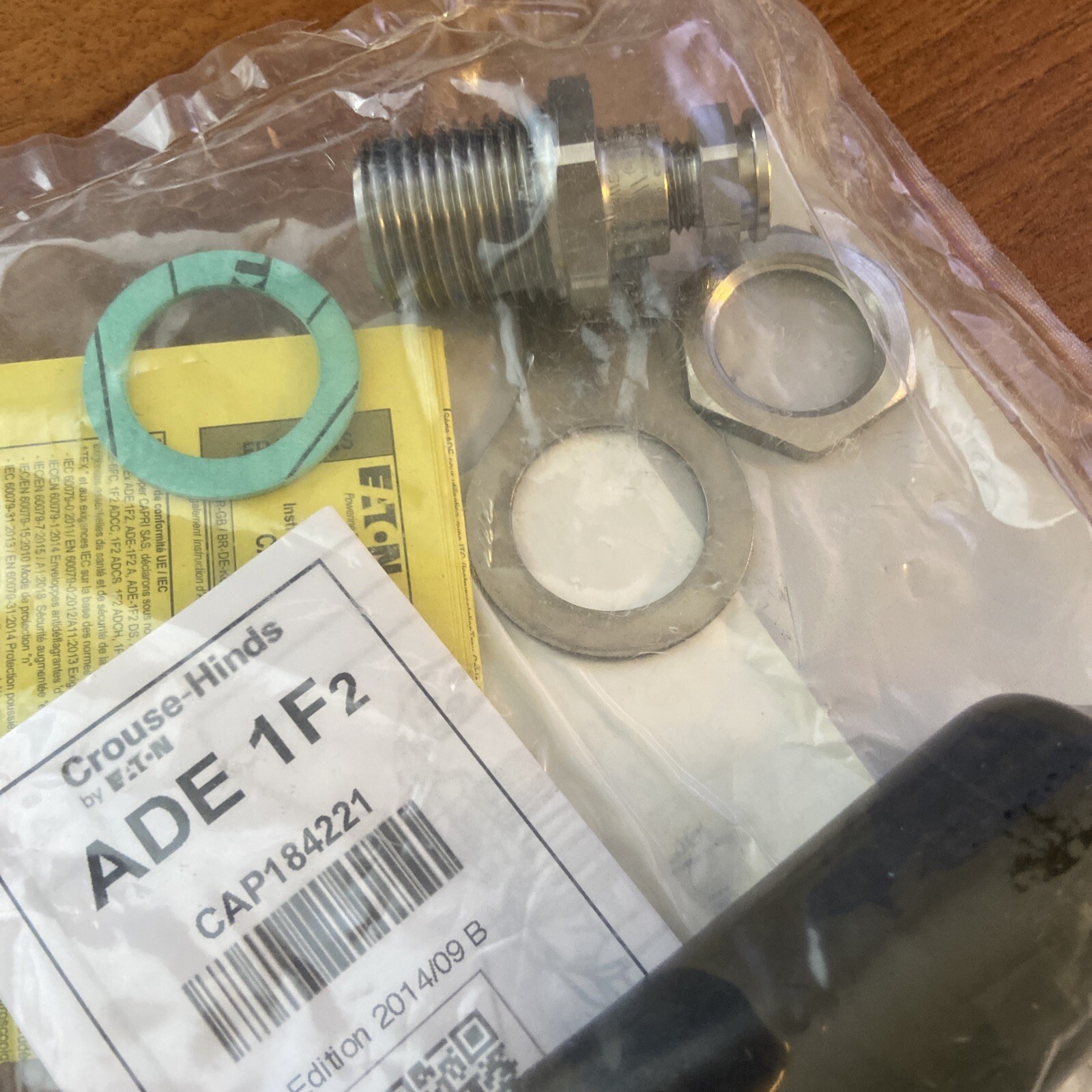 EATON CROUSE-HINDS KIT ADE-1F2 NPT1/2 N*03 CAP808669V1K2 ADE1N0500SSNK2 ...