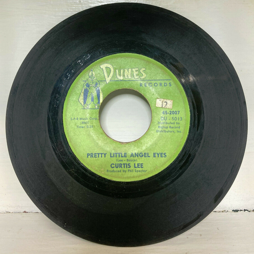CURTIS LEE 45RPM 7” Single Dune Records “Pretty Little Angel Eyes” 45 ...