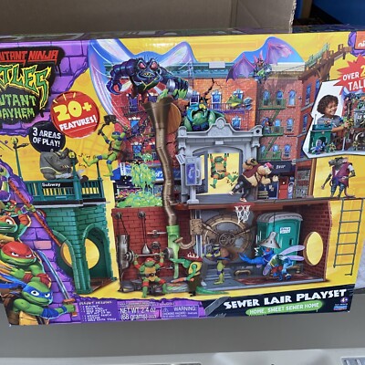 Teenage Mutant Ninja Turtles: Mutant Mayhem Sewer Lair Playset New ...