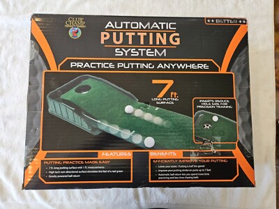 Automatic GOLF PUTTING SYSTEM - 7 Foot Green w. Ball Return by Club ...