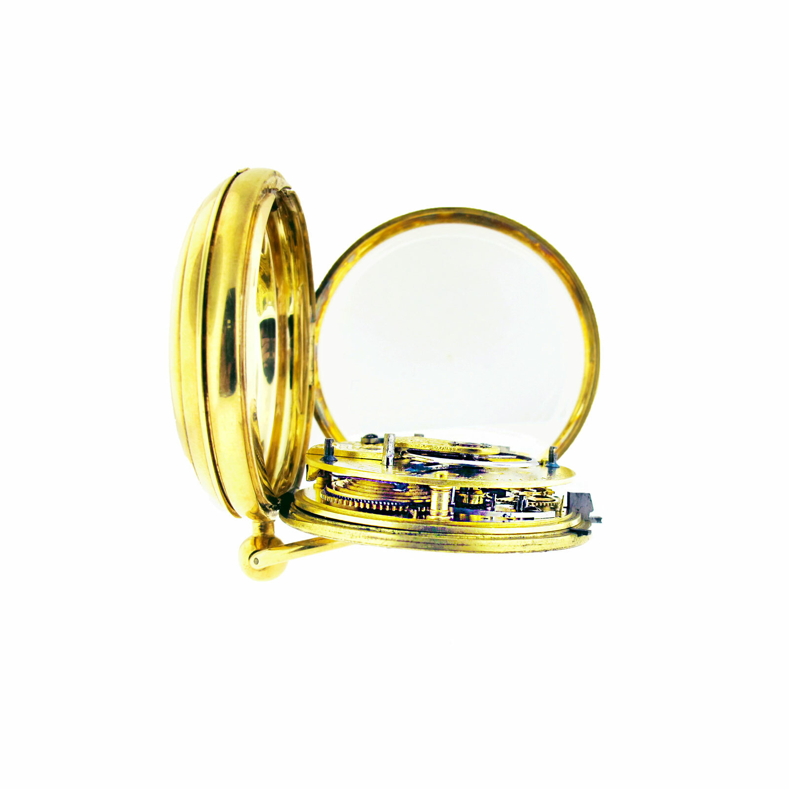 Fusee Chain Drive 1800's 18k John Moncas Pocket Watch… - Gem