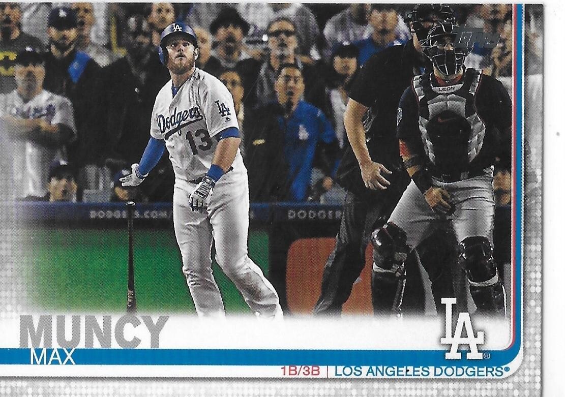 2019 Topps Series 2 Baseball Base Set Photo Variations Max Muncy ...