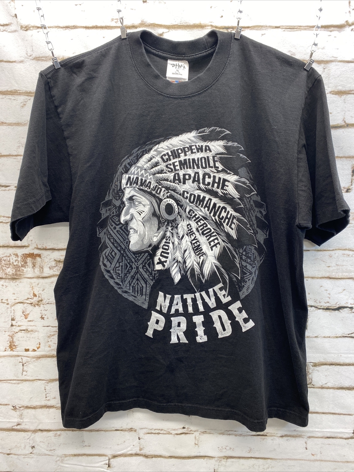 Shaka Wear Native Pride Black T Shirt Men’s Size XL - Gem
