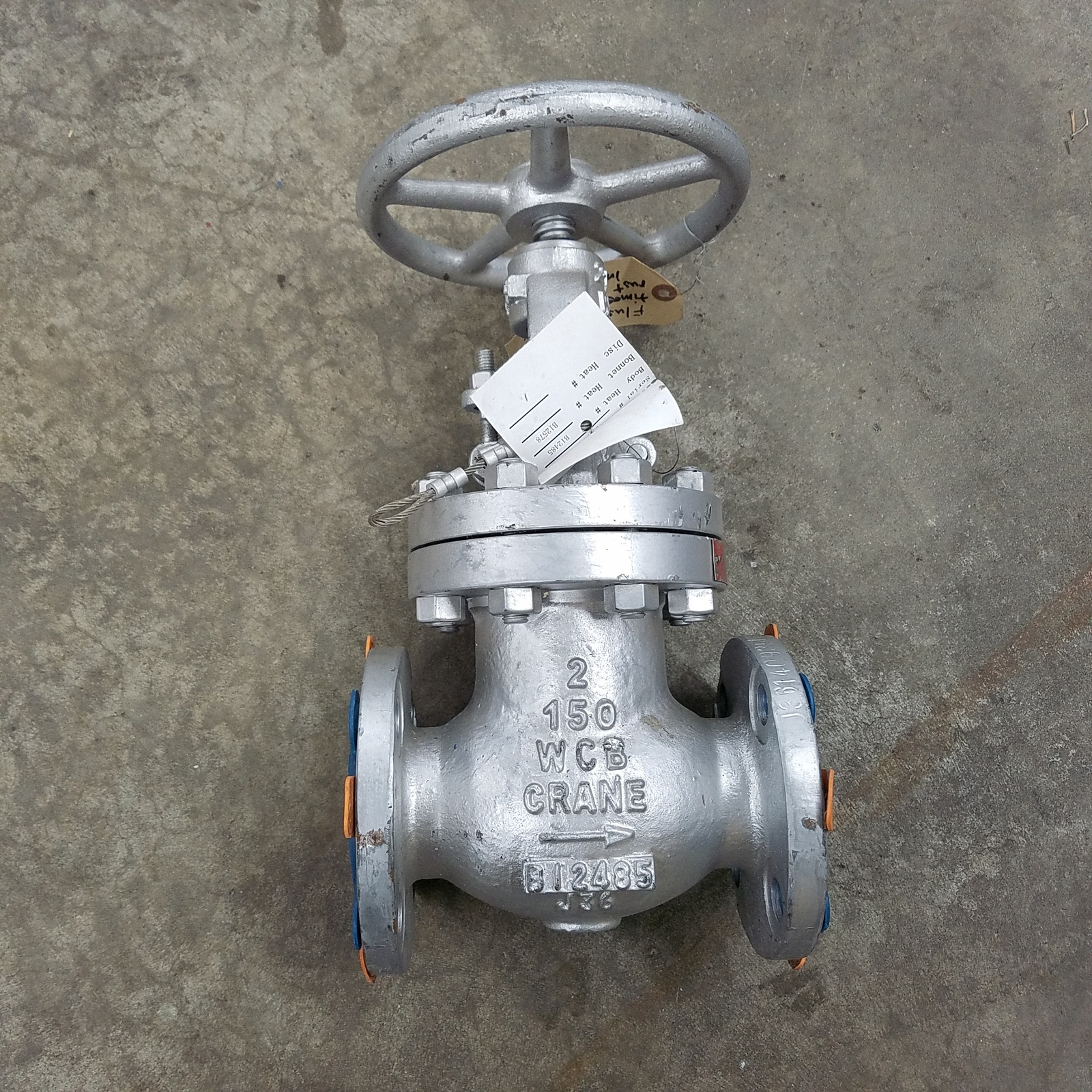 Crane 143 XU 2" Globe Valve, WCB Body, CR13 Disc, 150 Class, HF Seat ...
